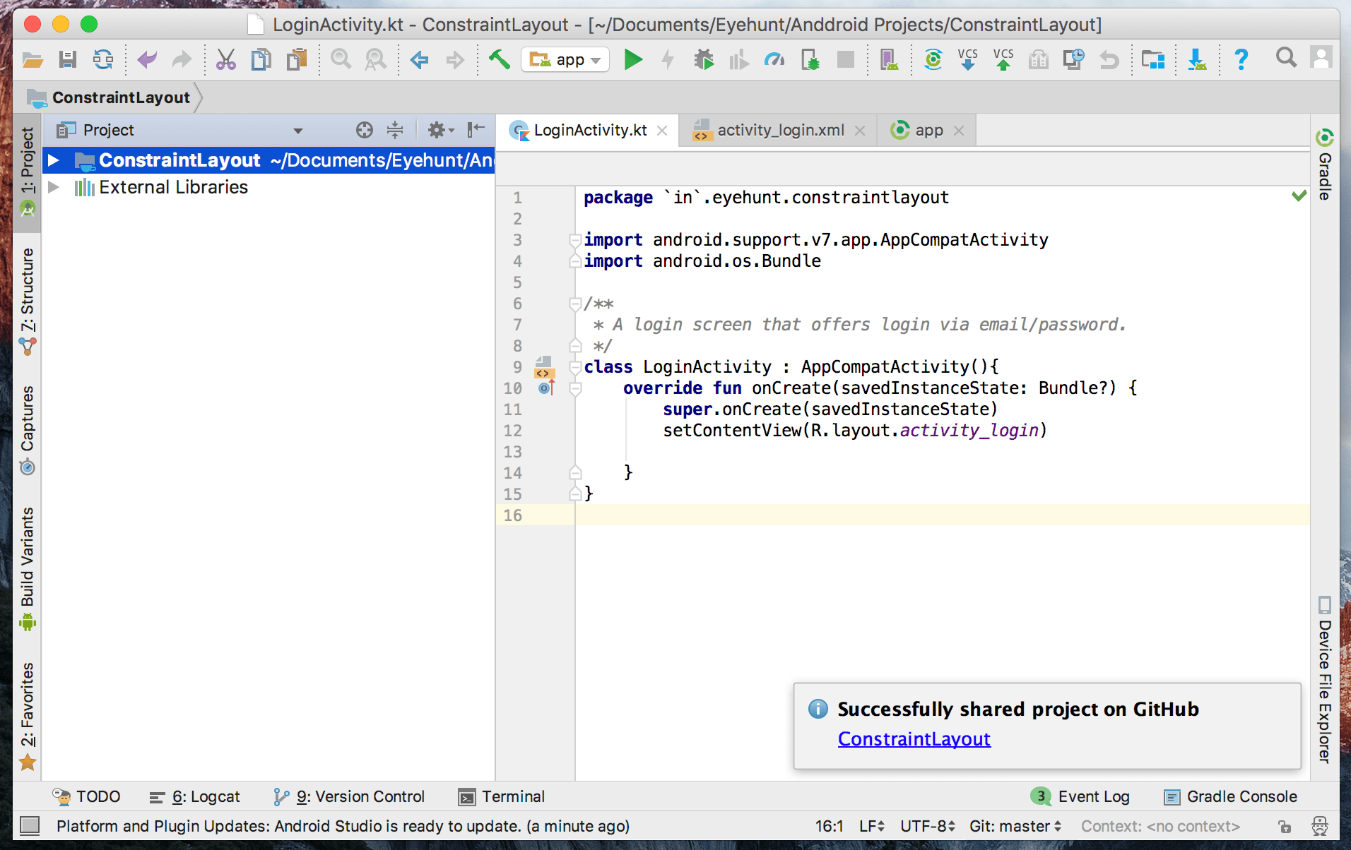 How To Add An Android Studio Project To Github On Mac And Windows