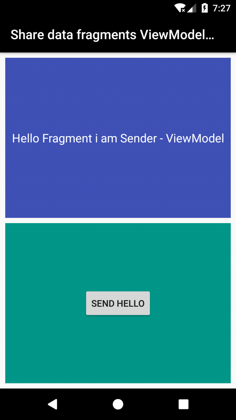 Share Data ⇔ Between Fragments Used ViewModel Example - EyeHunts