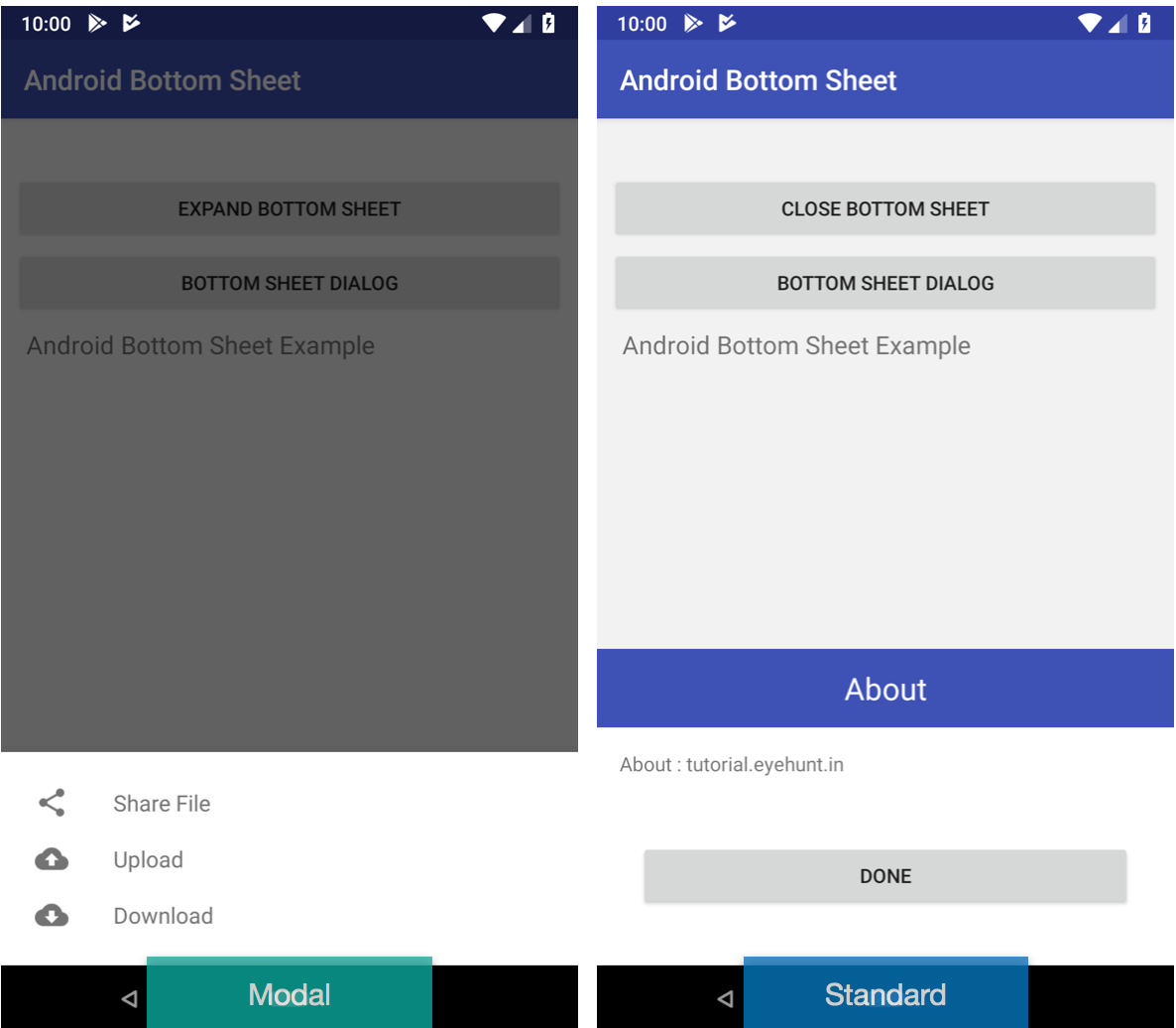 Android Bottom Sheet Tutorial With Example In Kotlin Eyehunt