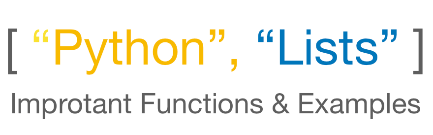 Python Lists Tutorial Examples Of Improtant Lists Functions Eyehunts