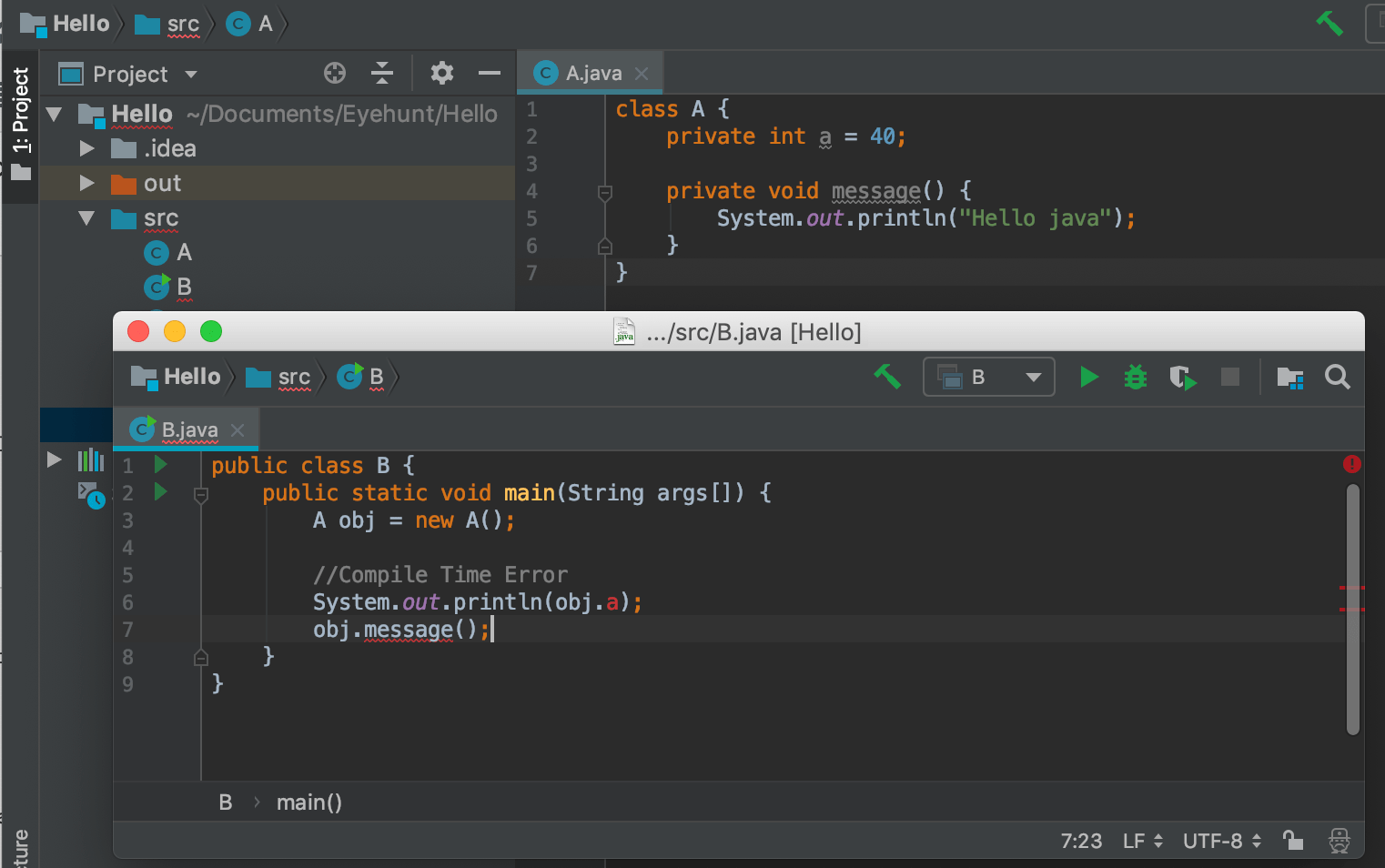Java Access Modifiers Default Public Protected Private Eyehunts