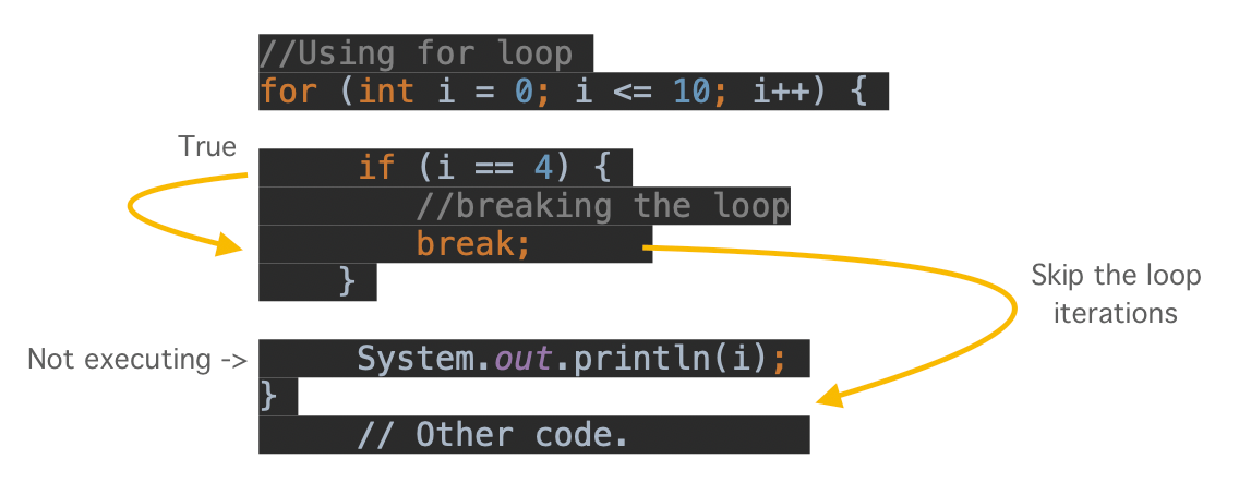 Java Break Statement Label Java Break For Loop Example Eyehunts