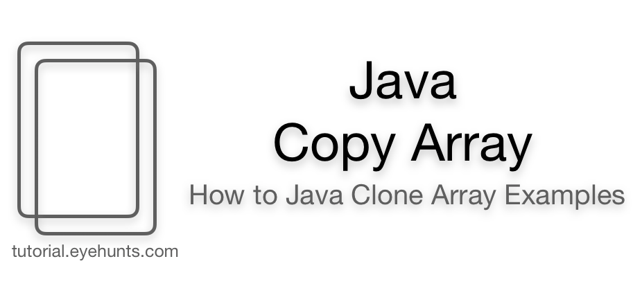 Java Copy Array How To Java Clone Array Examples Eyehunts