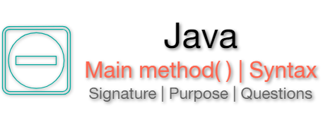 Java Main Method Syntax Signature Static Eyehunts