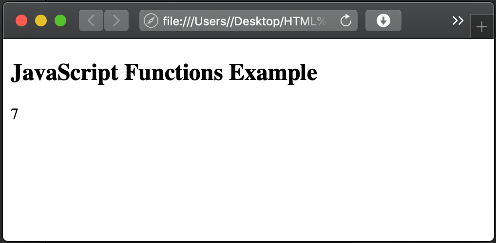Javascript Function Call Retrun Value Declaration Parameters Examples