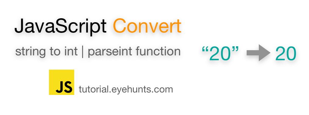 Convert Javascript String To Int Javascript Parseint Function