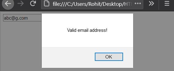 Simple Email Validation In Javascript Example Code Eyehunts