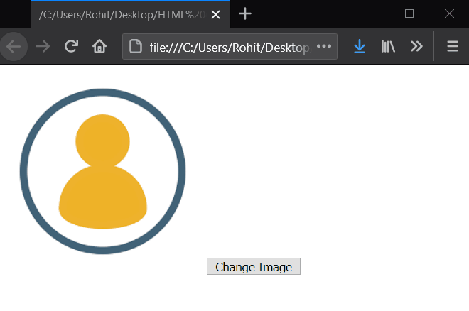 Change Image Src Using Javascript Program Onclick Event Example