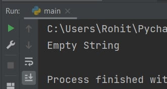 What Is Python Empty String Example Code Eyehunts