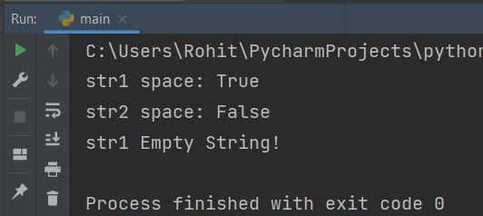 Python String Empty Or Whitespace Example Code