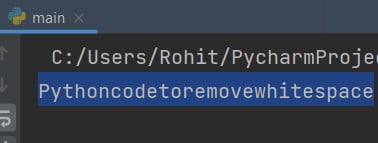 Remove All Spaces From String Python Example Code Eyehunts