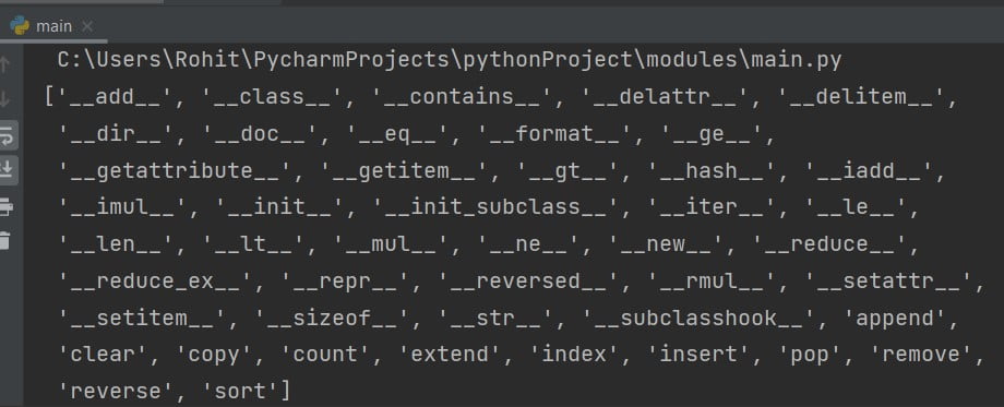 List Attributes Python Basics