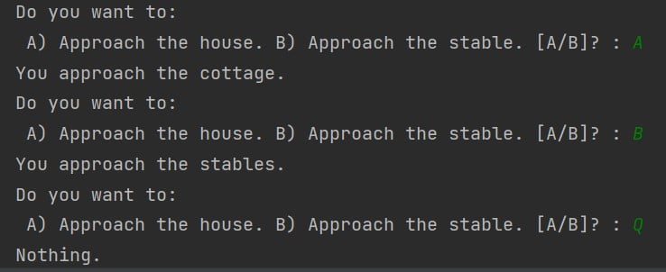 Python Choice Input Example Code