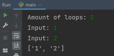 Python For Loop User Input Example Code