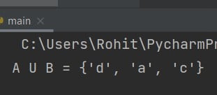 Python Union Operator With Example Code