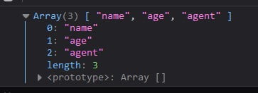 Javascript Object Keys Method Example Code