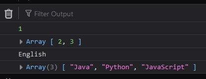 Javascript Array Shift Method
