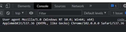 Javascript Get User Agent Navigator Useragent