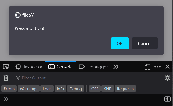 JavaScript Confirm Dialog Example Code