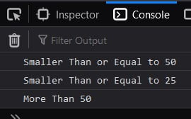 Javascript Less Than Or Equal To Operator