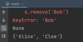 Python Set Discard Vs Remove