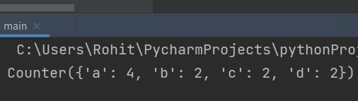 Python Counter Function