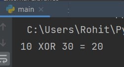 Python Xor Int