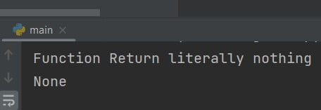 Python Function Return Nothing