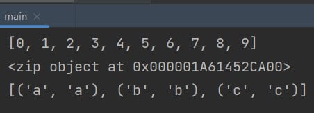 Print Zip Object Python
