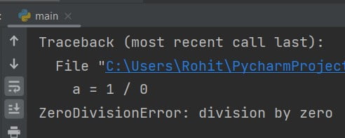 Python Traceback Format Exc