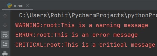 Python Logging Level