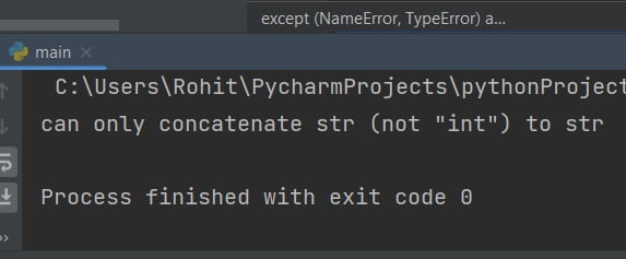 Python Multiple Exceptions In One Line