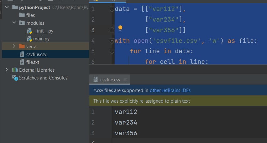 Python Write Line By Line To CSV