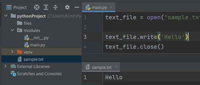 Python Write String To File
