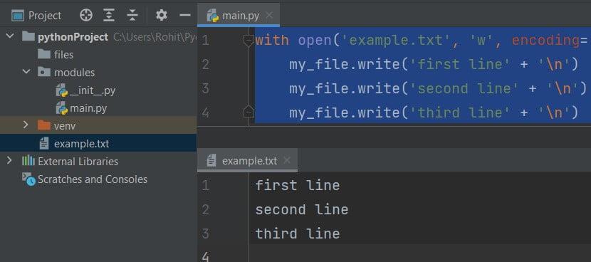 Python Write To File New Line