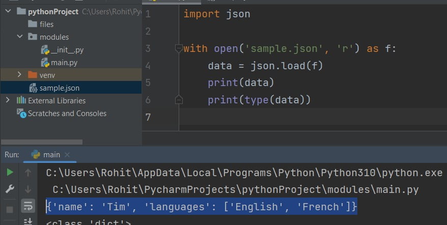 Read Json File Python