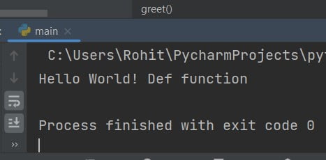 Python Def Function