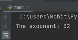 Python Exponent Operator