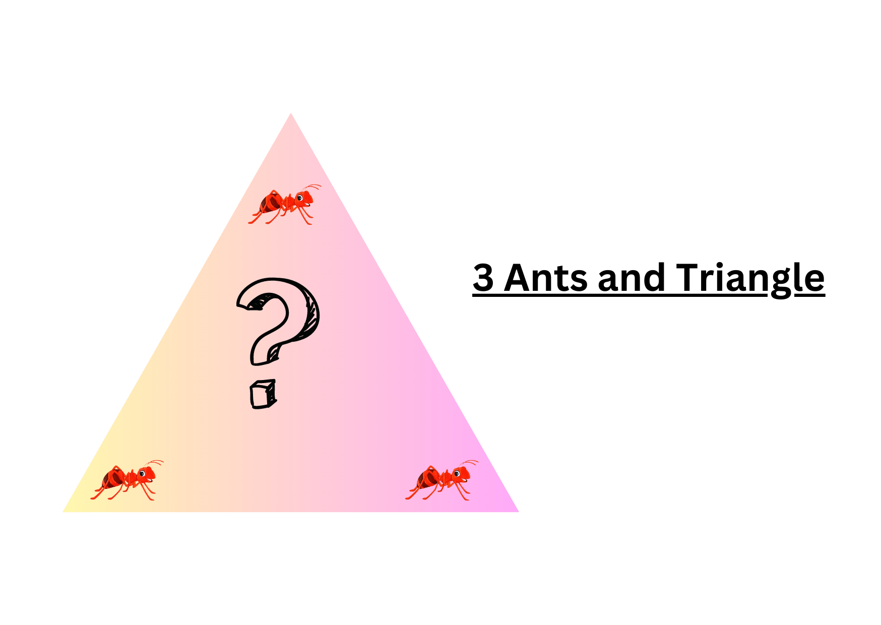 3 Ants and Triangle Puzzle