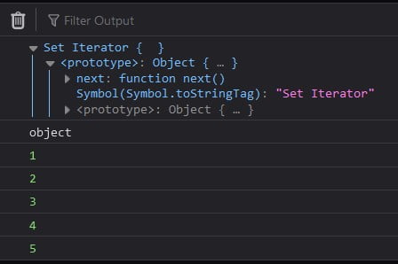 Javascript Set Values Method
