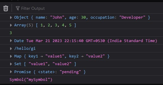 Non Primitive Data Types In Javascript