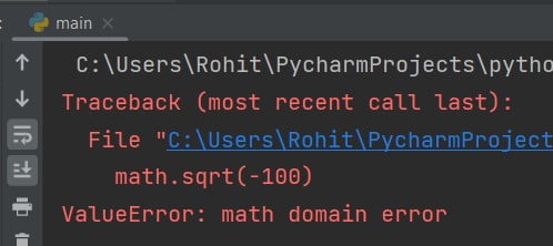 Python Valueerror Exception