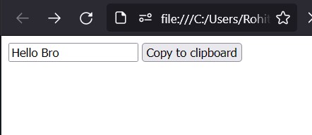 Javascript Copy To Clipboard