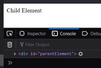 Javascript Get Parent Element