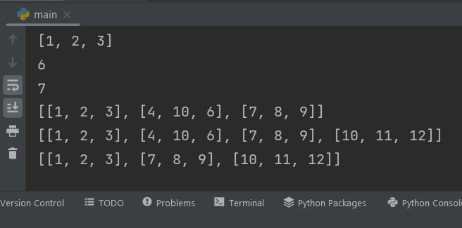 Python Nested List