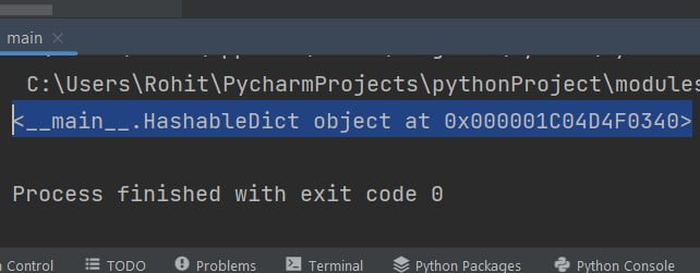 Python Hashable Dict