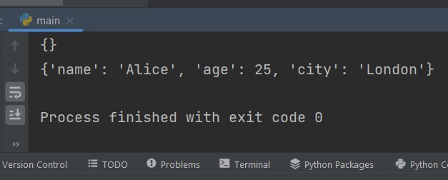 Python Create Empty Dictionary