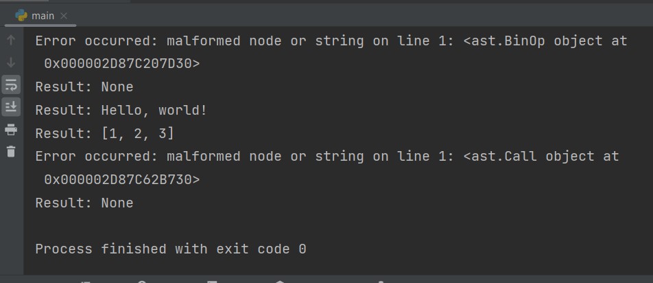 Python Eval Alternative