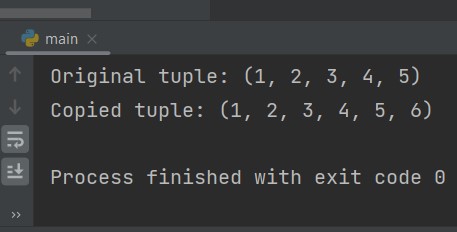 Copy Tuple Python