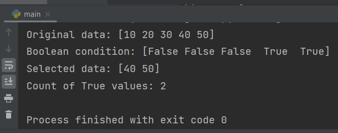 Python Boolean Array